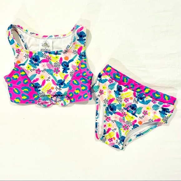 Disney | Swim | New Disney Store Stitch Swim Suit Girls 2t Bikini ...